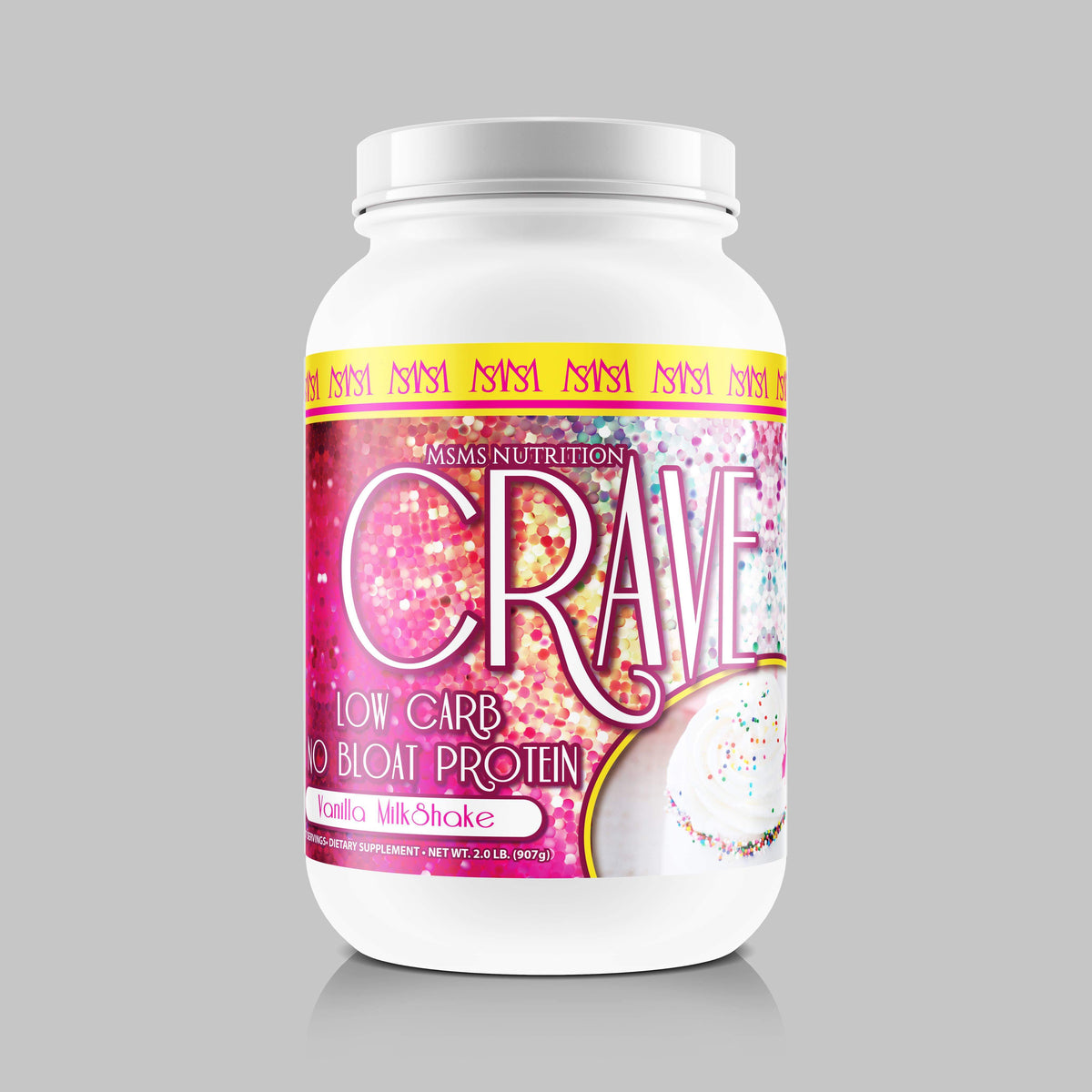 CRAVE PROTEIN- Low Carb, No Bloat (Peanut Butter Cookie, Vanilla Milks ...